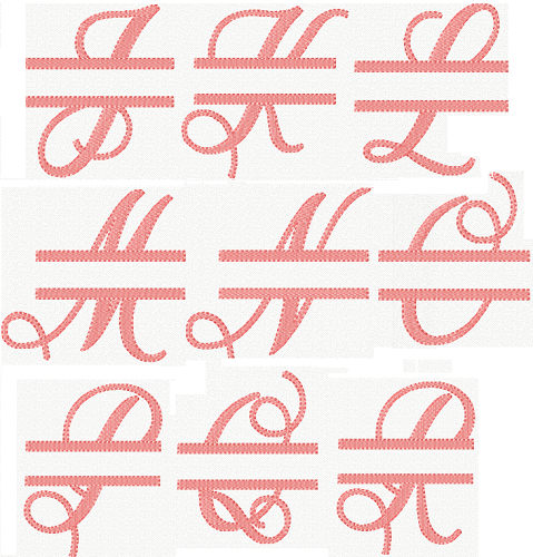 Alphabet-Split Flourish