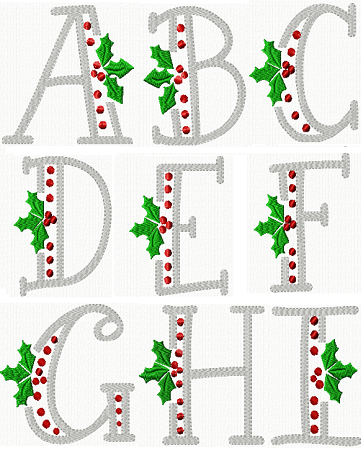 Holly Alphabet