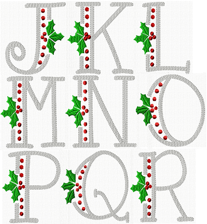Holly Alphabet