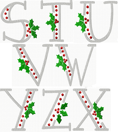 Holly Alphabet