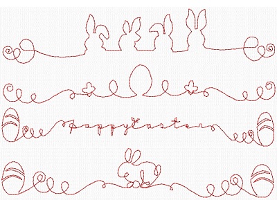 Vintage Easter Borders