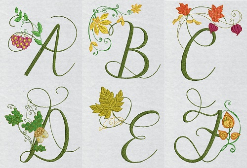 Alphabet-Fall Flourish (U)