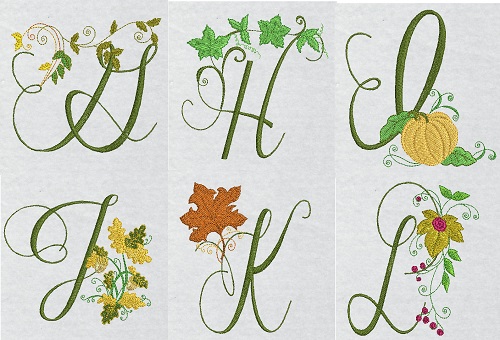 Alphabet-Fall Flourish (U)