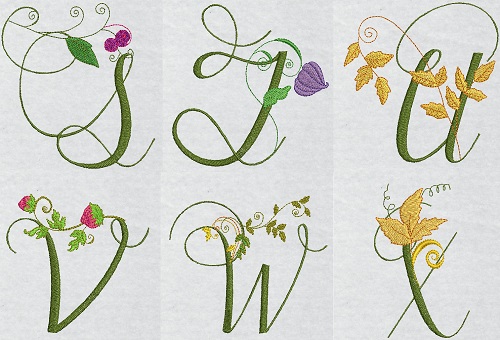 Alphabet-Fall Flourish (U)