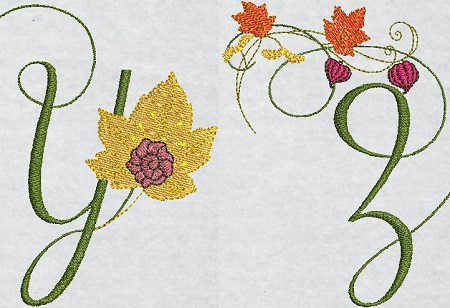 Alphabet-Fall Flourish (U)