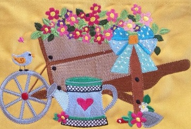 Wheelbarrow Of Flowers