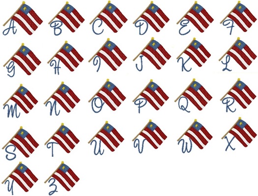 Alphabet-Patriotic
