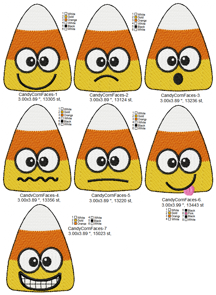 Candy Corn Faces