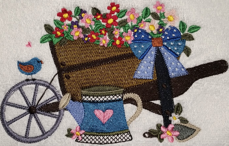 Wheel Barrow of Flowers